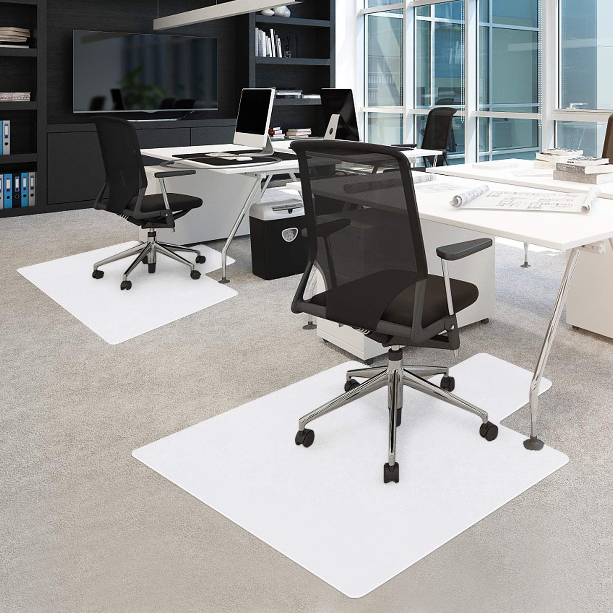 Chair Mat for Carpeted Floor, 36 x 48 inches, Premium Material Chair Mat with Lip, Easy Glide Transparent Mats for Chairs, Good for Desks, Floor Mats for Office