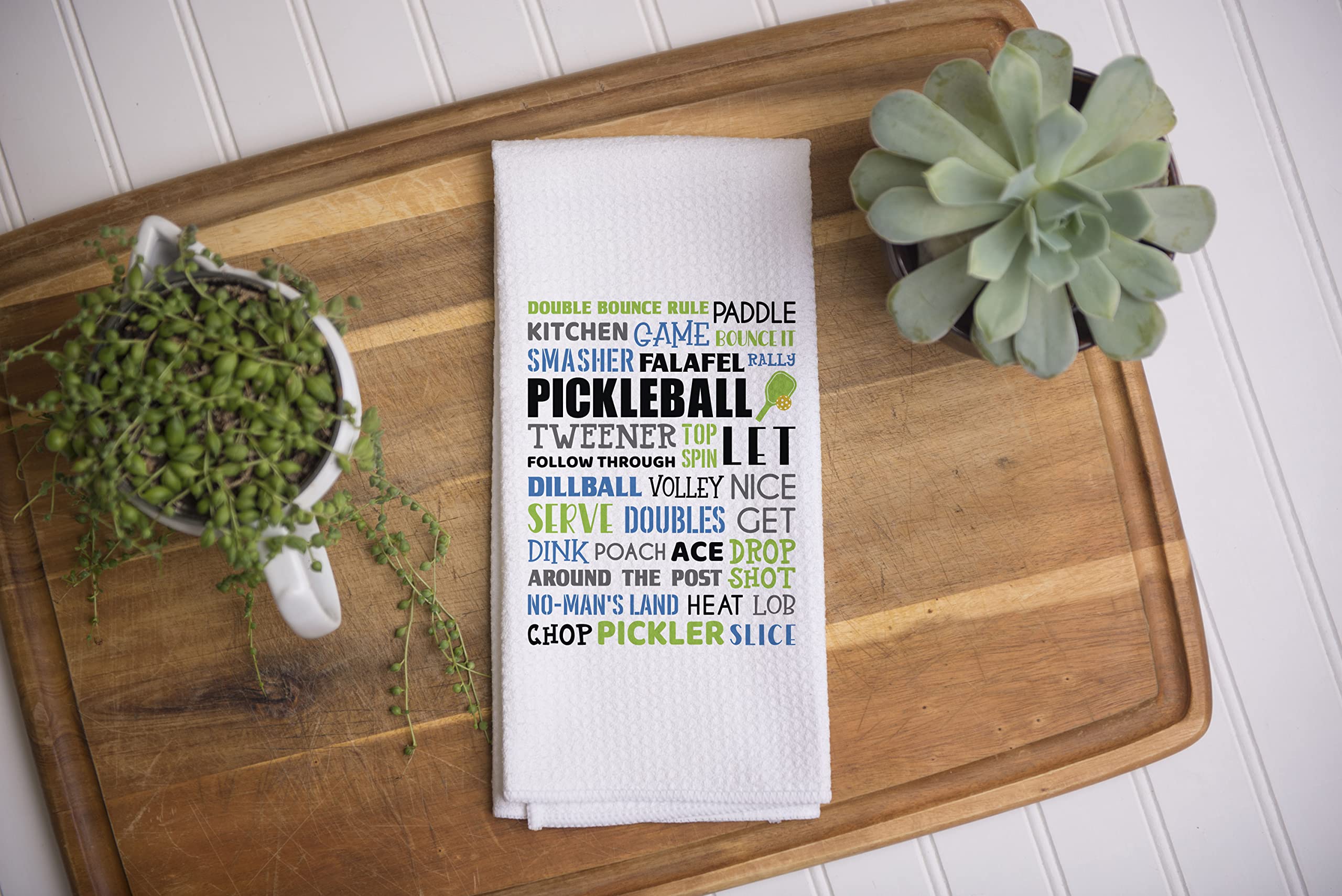 CANARY ROAD Pickleball Towel | Pickleball Kitchen Towel | Pickleball Team Gift | Mother's Day Gift | Pickleball Accessories
