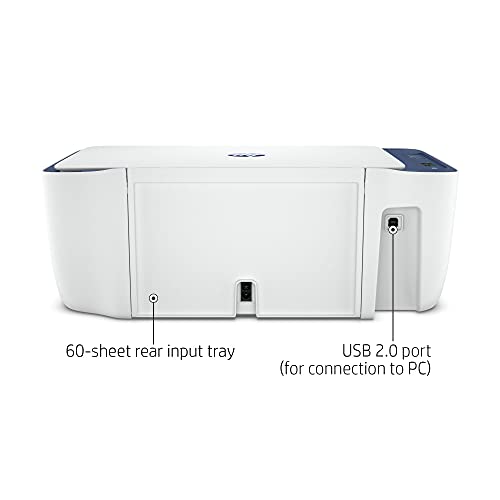 HP DeskJet 27 42e Series Wireless Inkjet Color All-in-One Printer - Print Copy Scan - USB Connectivity - Mobile Printing - Up to 7 ISO PPM - Up to 4800 x 1200 DPI - Blue + HDMI Cable