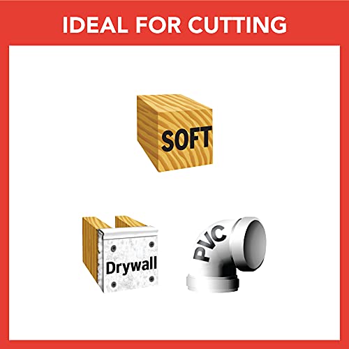 Dremel MM450 Multi-Max Half Moon Oscillating Saw Blade- Oscillating Tool Accessory- Perfect for Cutting Wood and Drywall- Universal Quick-Fit, Black