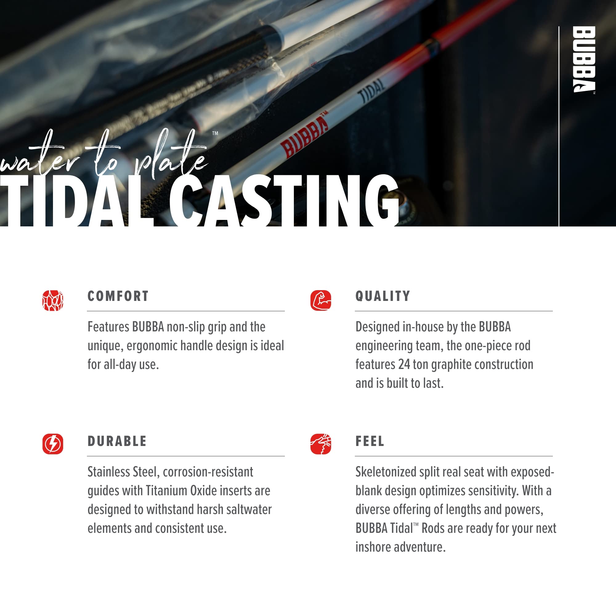 BUBBA T701MF-C Tidal Casting Rod