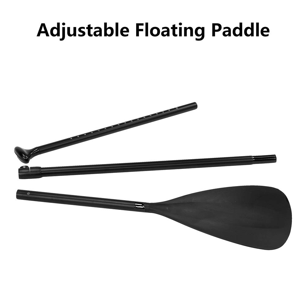 CampingSurvivals 11' Adult Inflatable SUP Stand Up Paddle Board White & Dark Blue & Black