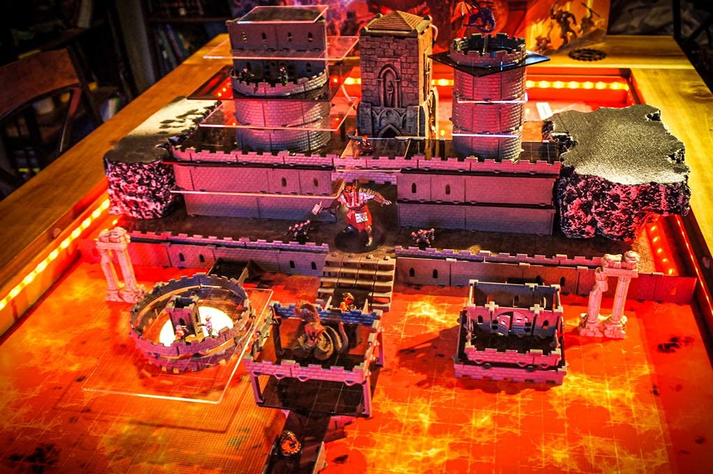 Regent Castle Set - Mini Dungeon Castle Terrain for RPGs, Dungeons & Dragons (DND), Pathfinder, War Gaming, and More! by DCD (316+pcs, 14sqft, 48areas)