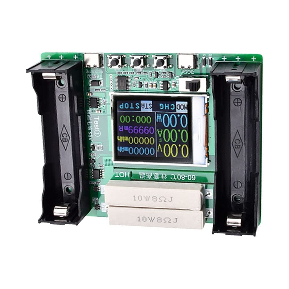 DONGKER 18650 Battery Capacity Tester,Charging Discharging Module 1.77" TFT Display Module for Measure 18650 Lithium Battery