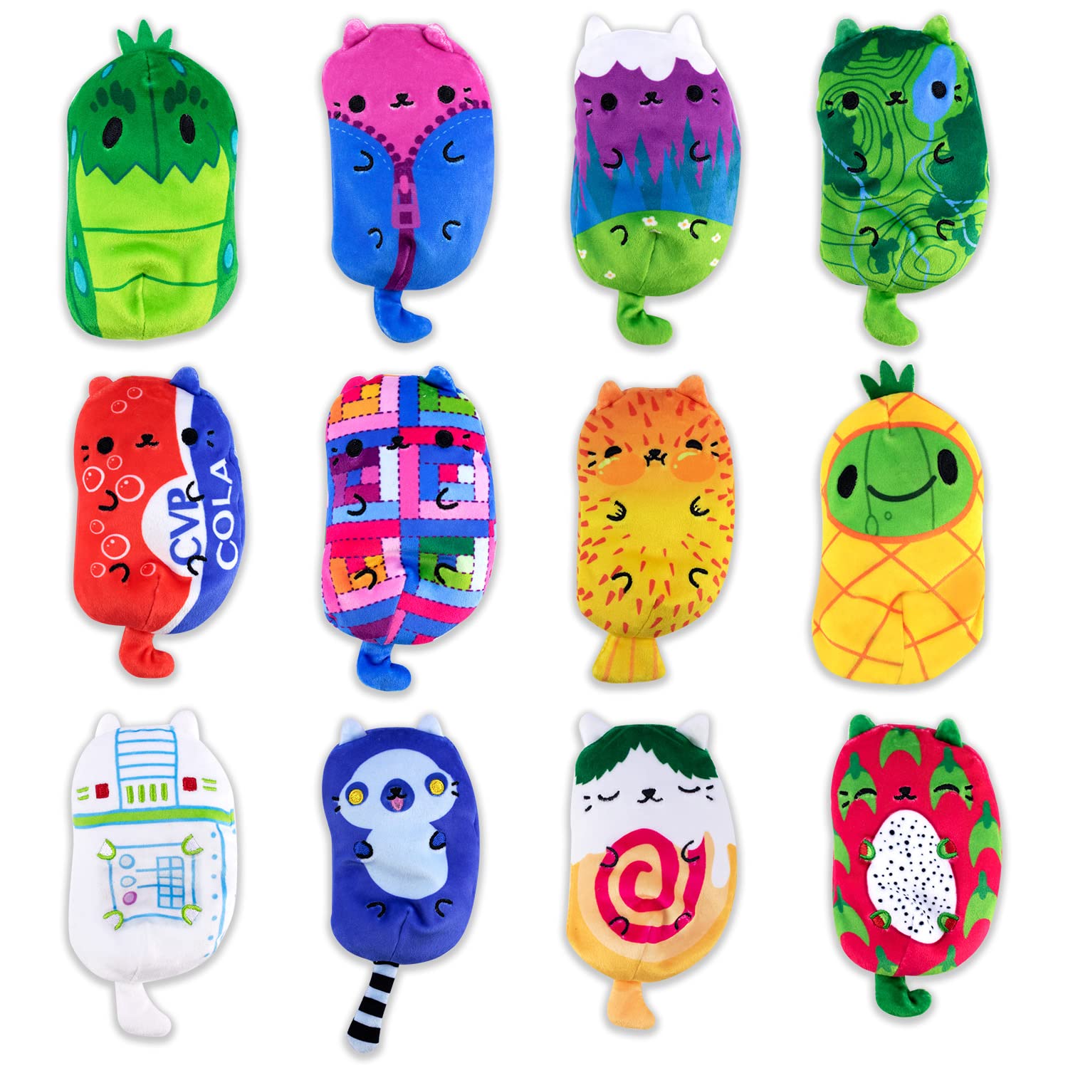 Cats vs Pickles 2pk Mystery Bags Gold Wave 4 inch Bean Filled Plushies