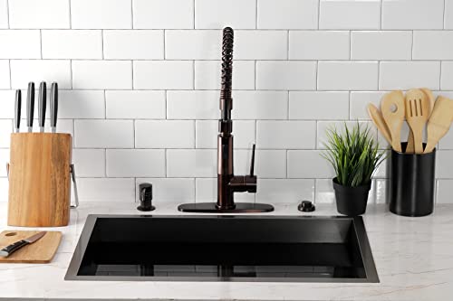 Kingston Brass LS8775NYL New York Single-Handle Pre-Rinse Kitchen Faucet, Oil Rubbed Bronze