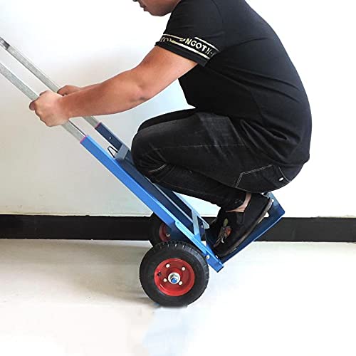 DOUBA Folding Shopping Cart Pull Cargo Trolley Luggage Cart Portable Load King Handling Small Cart Pull Truck Trailer