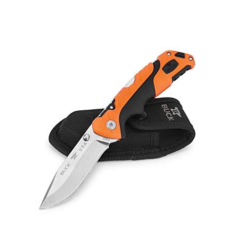 Buck Knives 659 Pursuit Pro Large Folding Hunting Knife, 3-5/8" S35VN Stainless Steel Blade, Polyester Sheath Included