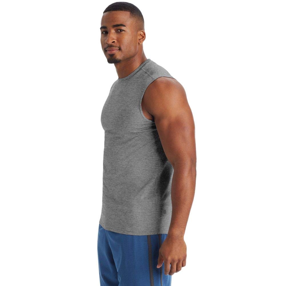 C9 Champion mens Sleeveless Tech Tee T Shirt, Ripe Red, Large US