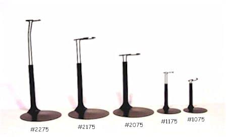 Kaiser Doll Stand 2275 - Black Doll Stand for 11" to 12" Small-Waisted Fashion Dolls
