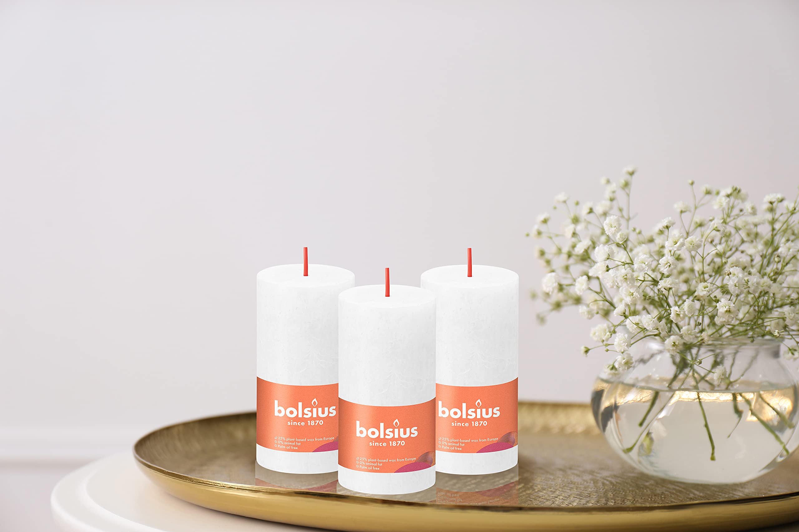 BOLSIUS Rustic Dark Blue Unscented Pillar Candles - 2" X 4 Inch Decoration Candles Set of 4 - Clean Burning Dripless Dinner Candles for Wedding & Home Decor Party Restaurant Spa- Aprox (100X50m)