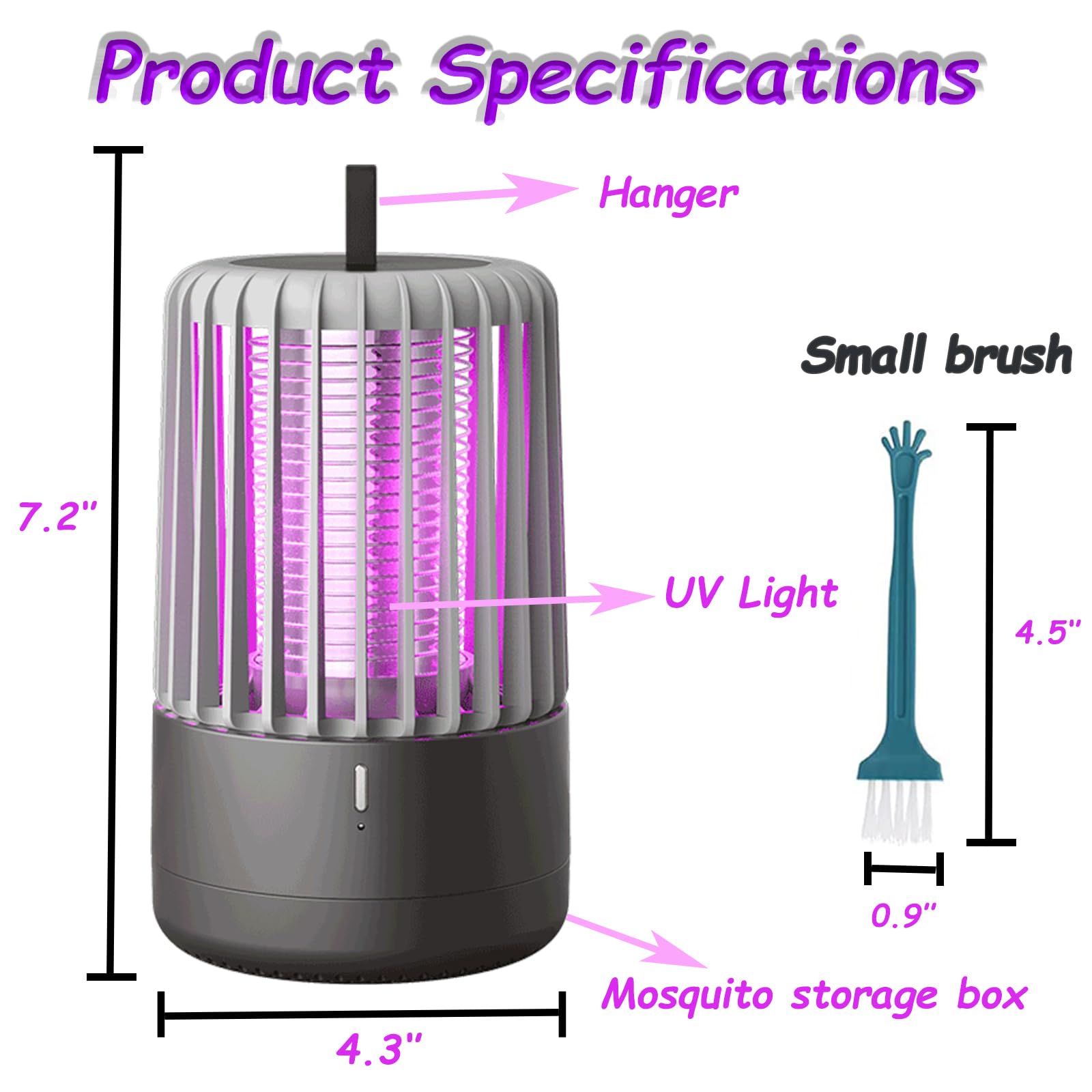 Bug Zapper Indoor,2 in 1 Mosquito Zapper,Indoor Bug Zapper,Electric Bug Zapper Outdoor,Effective Mosquito Trap & Mosquito Killer,Fly Zapper Indoor for Mosquitoes,Flies,Bugs