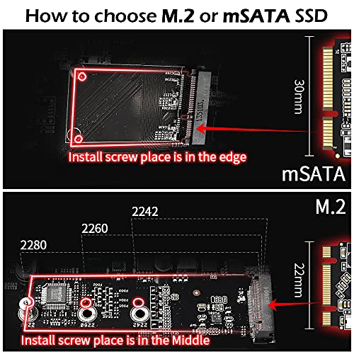 Dogfish mSATA SSD 250GB 3D NAND TLC SATA III 6 Gb/s, mSATA (30x50.9mm) Internal Solid State Drive - Compatible with Desktop PC Laptop - (MSATA 250GB)