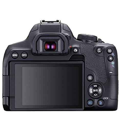Canon EOS 850D/Rebel T8i Vlogger Kit:EF-S 18-55mm,EF 75-300mm & 420-800mm Lenses,128GB Memory,Tripod,3 Piece Filter Kit,Gadget Bag,Remote Shutter,USB Card Reader,Cleaning Kit & Software Package