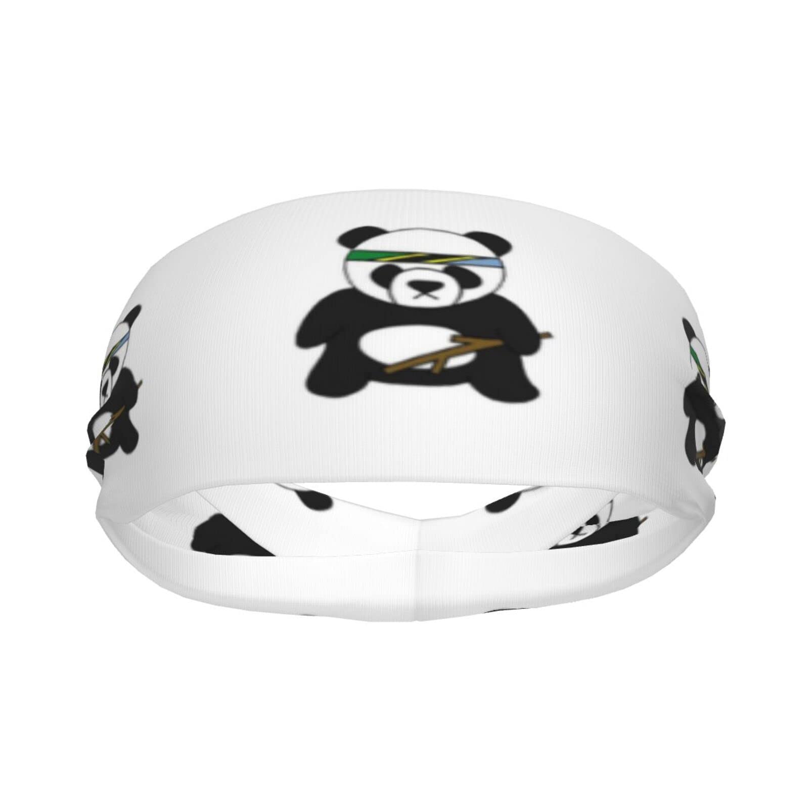 Camping Headband Ninja Panda Wood Sword Hairband Breathable Sweatbands