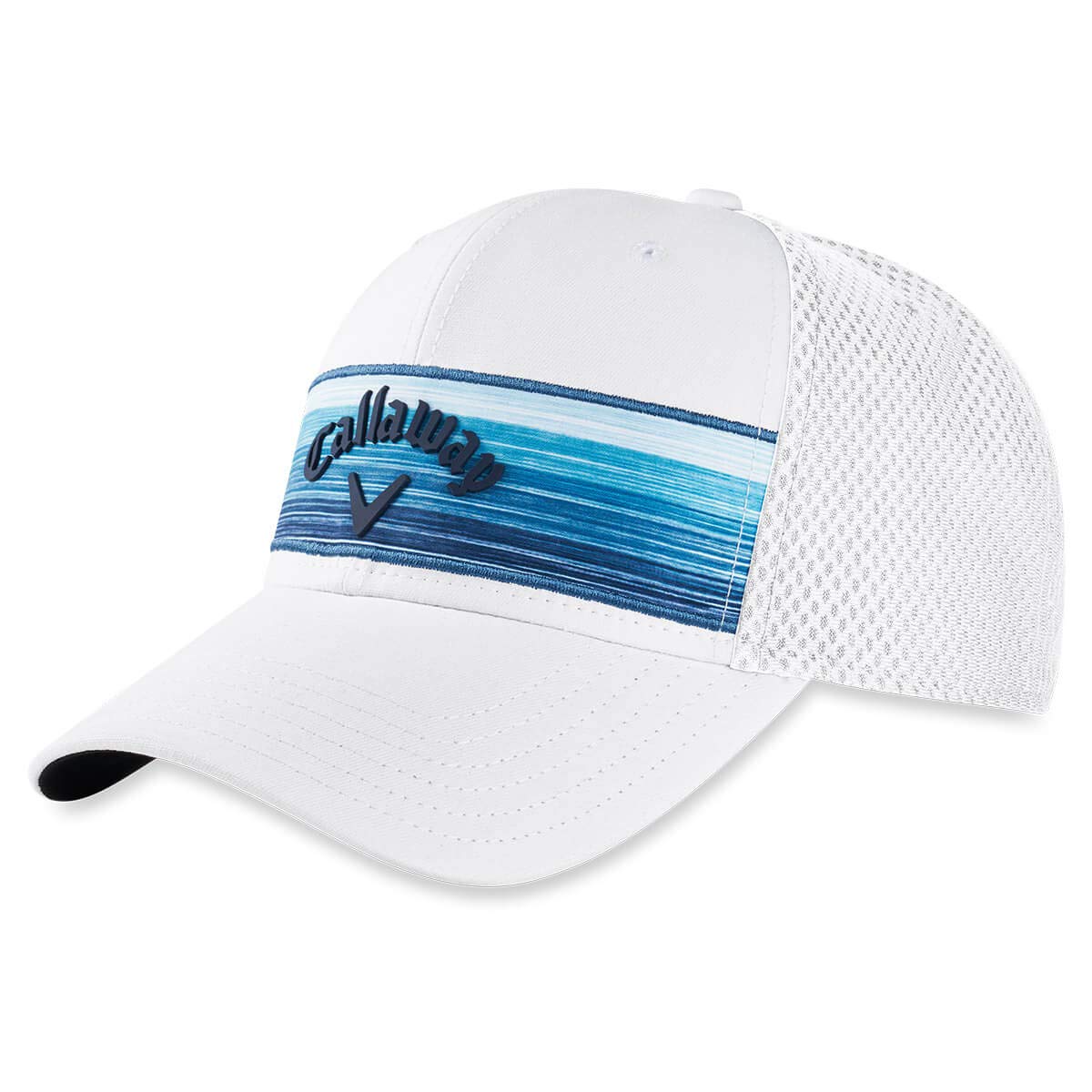 Callaway Golf 2020 Stripe Mesh Adjustable Hat White/Navy