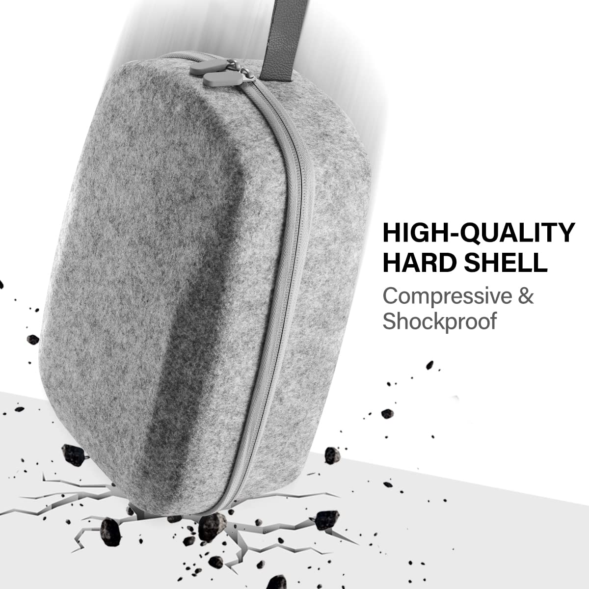 Carrying Case for Oculus Quest 2 - Lightweight & Portable Protection Hard Travel Case for Quest 2 VR Gaming Headset, Touch Controller and Official Elite Strap