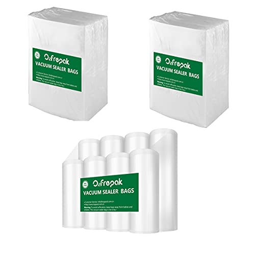 O2frepak Food Vacuum Sealer Bags Rolls with BPA Free,Heavy Duty Vacuum Sealer Storage Bags Rolls for Food,Cut to Size Roll,Great for Sous Vide