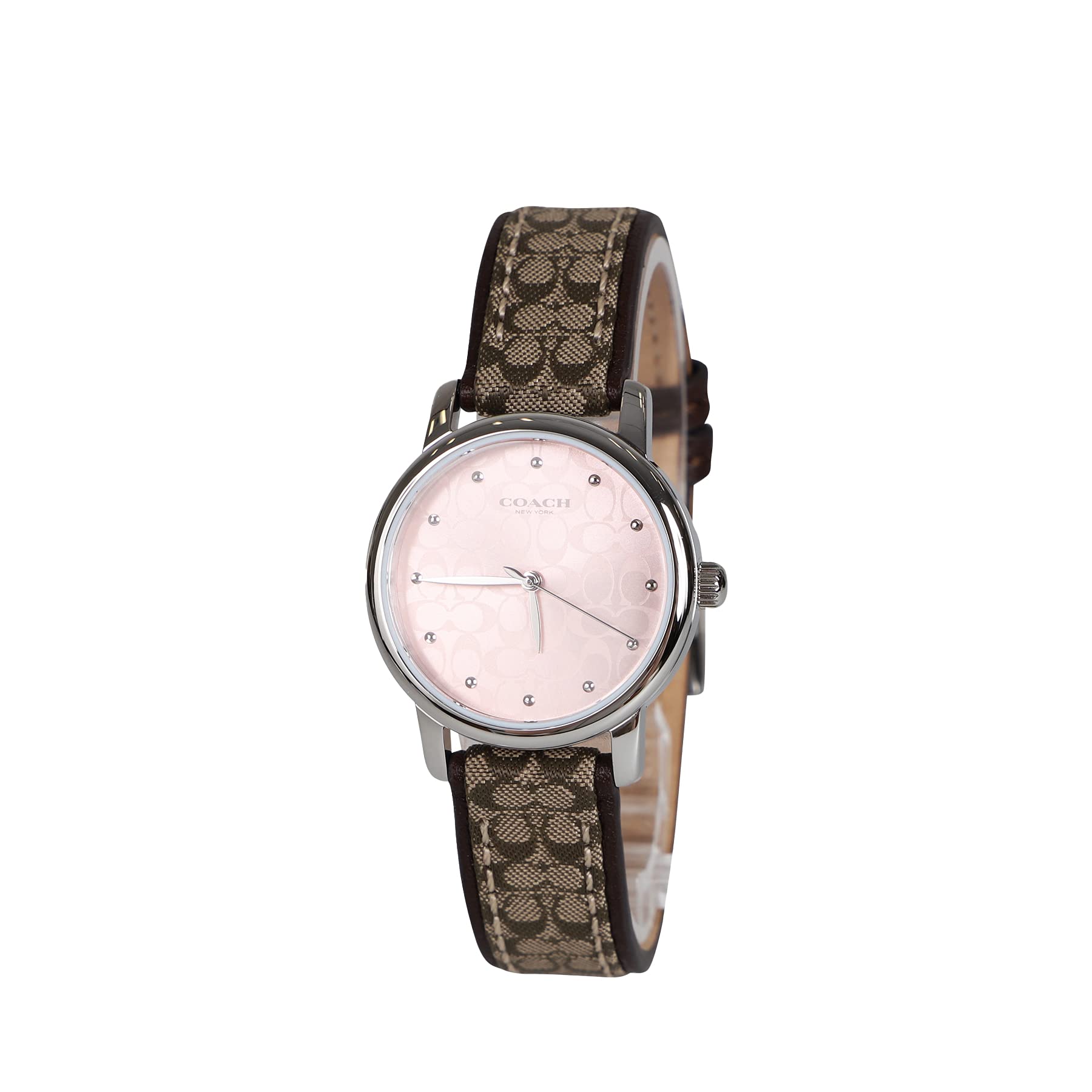 COACH 14503399 Small Pink Dial Signature Logo Women's Watch