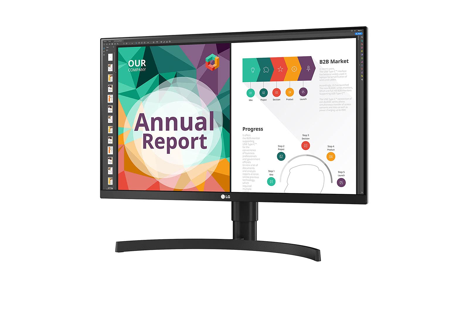 LG 27BN85U-B 27'' LG Monitor, 3840X2160, 16:9 IPS, HDMI 2.0 (2) USB-C, Black (Renewed)