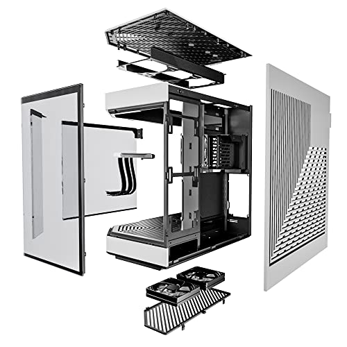 HYTE Y60 Modern Aesthetic Dual Chamber Panoramic Tempered Glass Mid-Tower ATX Computer Gaming Case with PCIE 4.0 Riser Cable Included, White (CS-HYTE-Y60-BW)