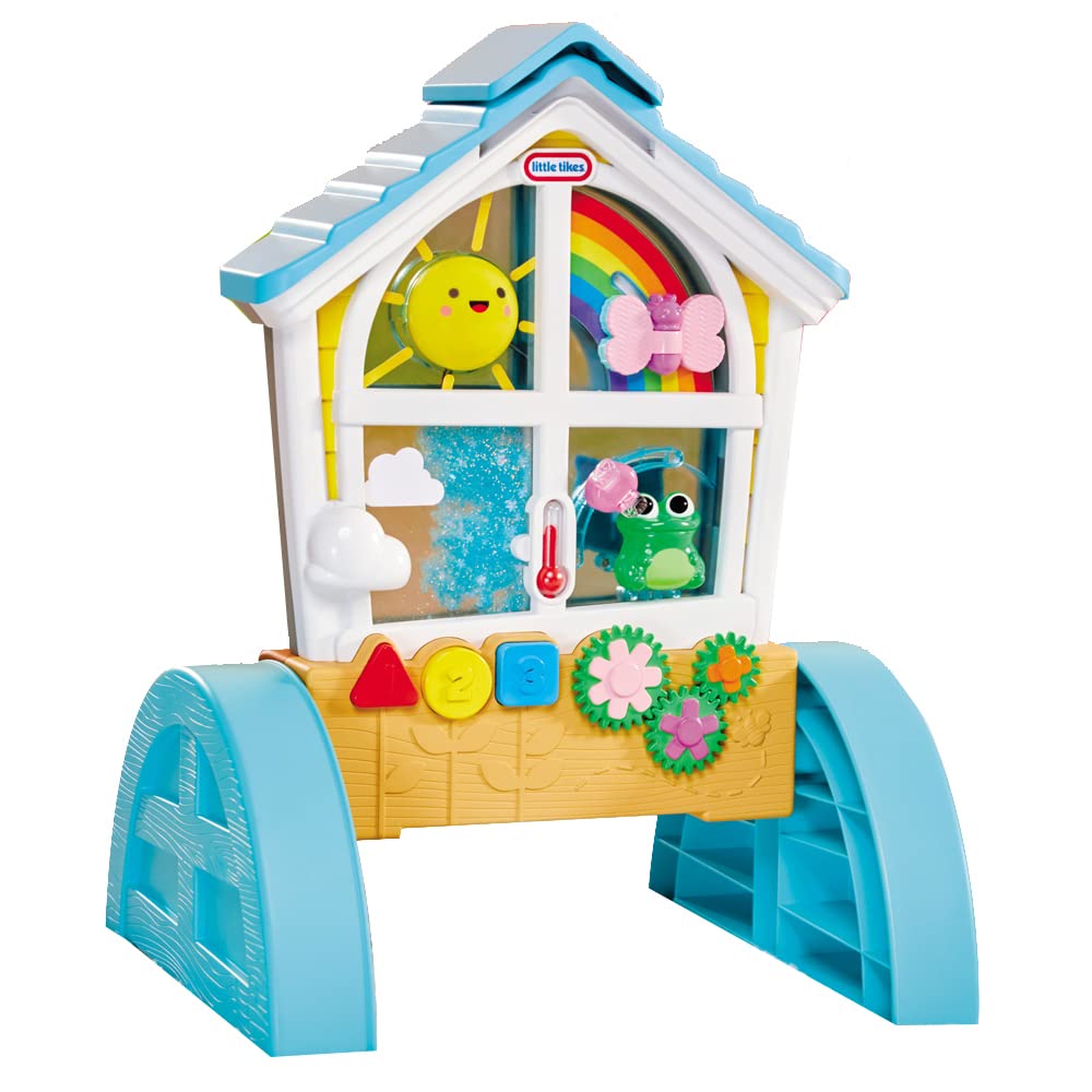 Little Tikesยฎ Learn & Playโข Look & Learn Windowโข Learning Educational Letters Numbers Weather Manners Sounds Music Lights Activity Table Gift & Toy for Infants Girls Boys Ages 12+ Months