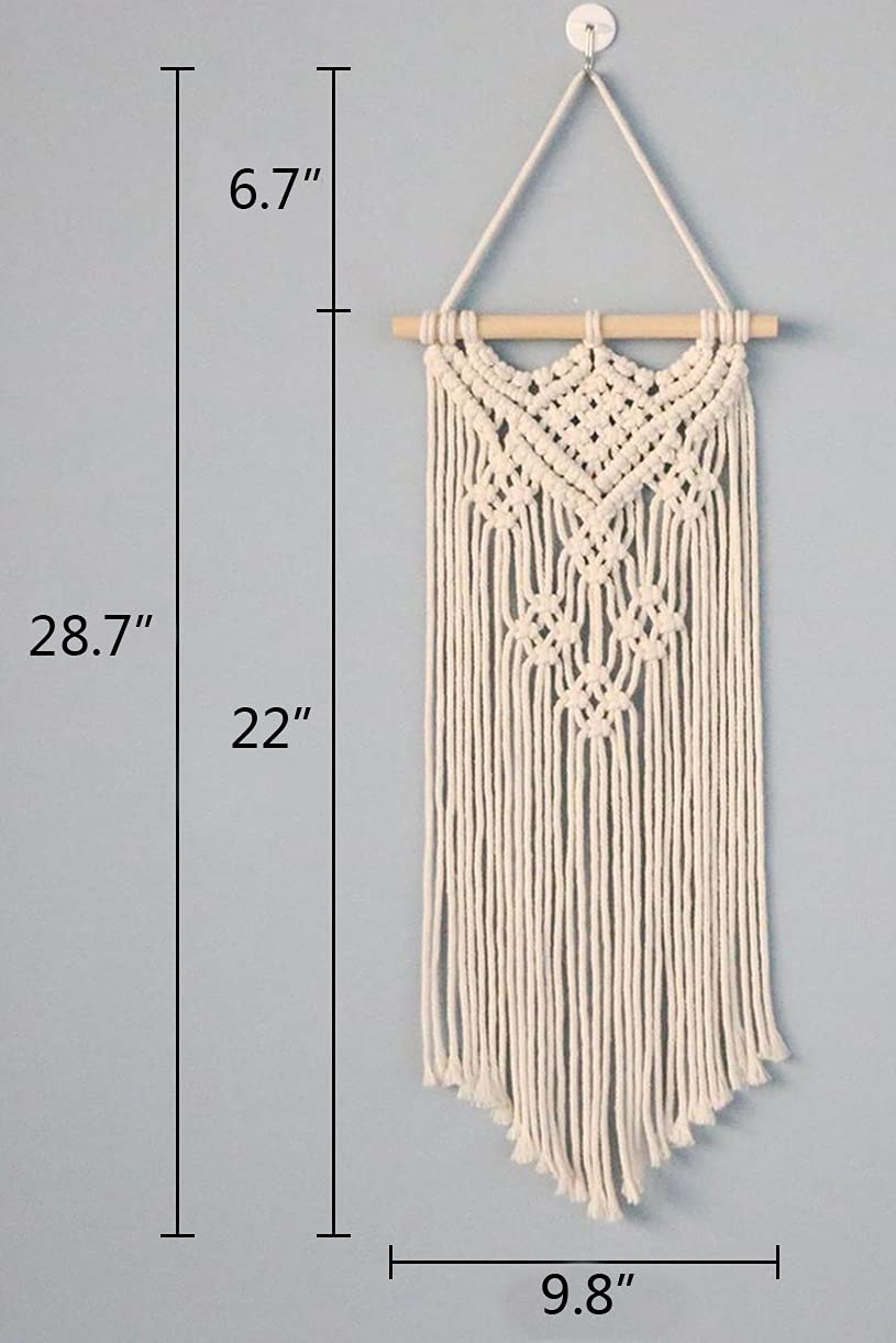 Lizipai Macrame Wall Hanging Boho Tapestry, Wall Hanging Decor,Woven Wall Art Home Wall Decor Used To Decorate Rooms,living Rooms,gardens, Shops,cafes and Studios.