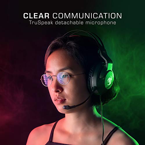 ROCCAT Elo X Stereo PC Gaming Headset, Wired Cross-Platform Headphones for Mac, Xbox Series X|S, Xbox One, PlayStation, and Mobile, Detachable Noise Cancelling Microphone, Lightweight, Black