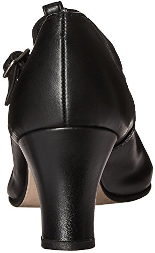 Capezio Womens Jr. Footlight T-Strap Dance Shoe, Black, 8 US