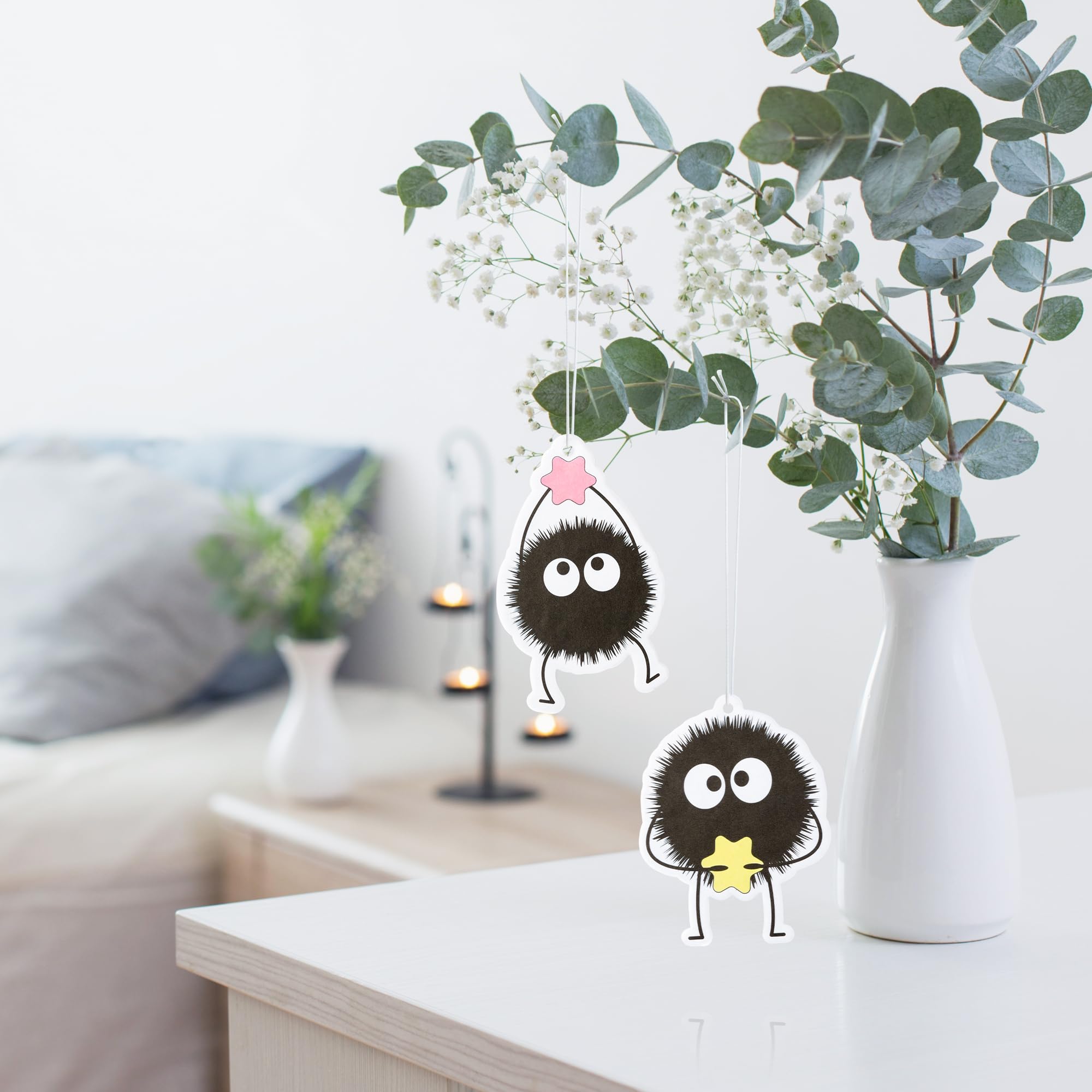 C1krint Anime Cute Soot Sprites Car Air Fresheners (8pcs)