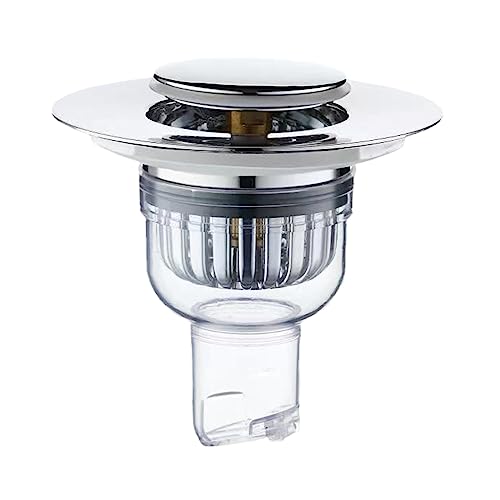 Drain Filter Bounce Cores Bathtub Drain Plug Sink Basins Drain Filter Bathtub Stopper For Bathroom Kitchen Easy Install Sink Drainers For Kitchen Sink Bathroom Stopper Strainers Mesh Garbage Disposal