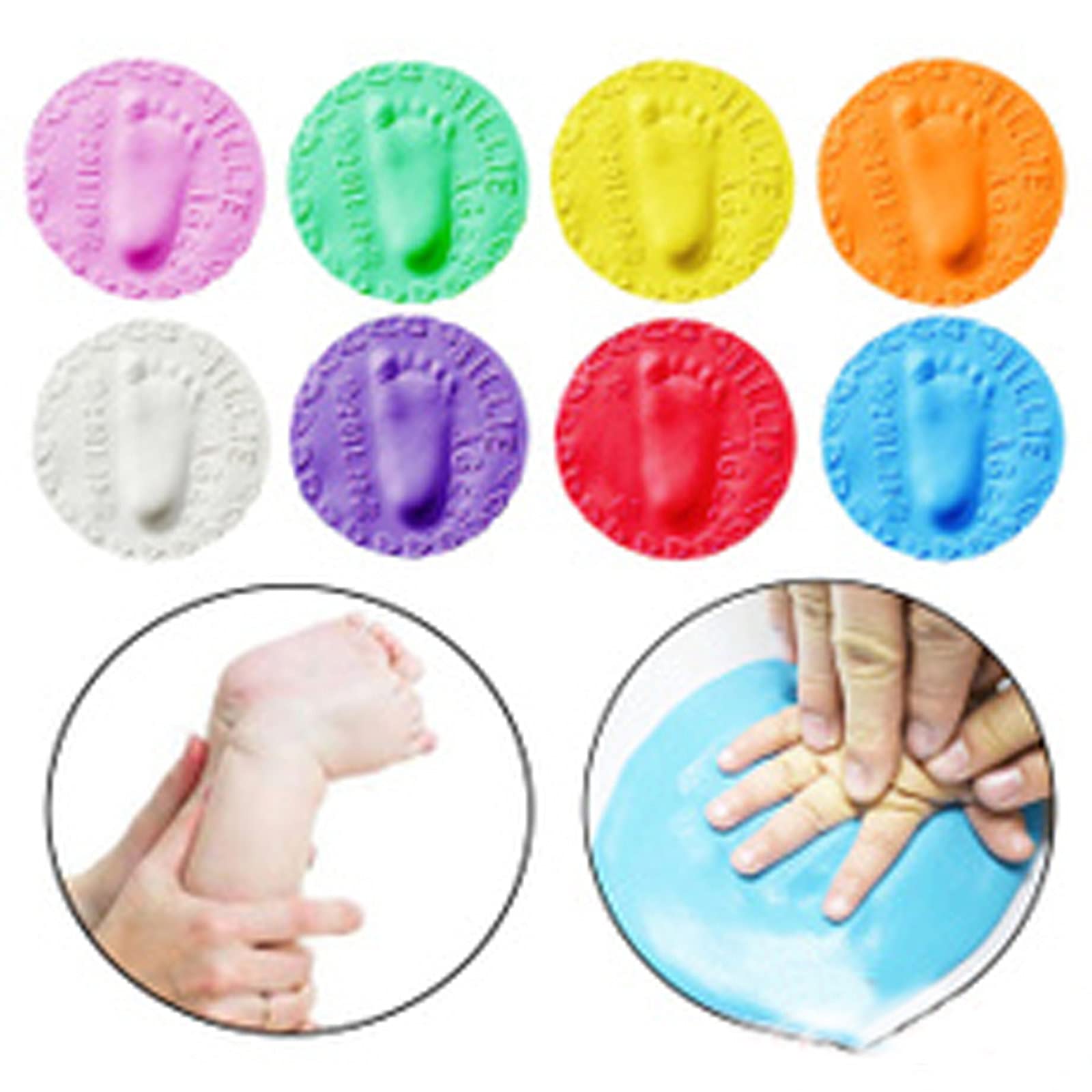 DIY Newborn Handprint and Footprint Mud Kit, Baby Footprint Kit & Handprint Keepsake Kit, Impressive Keepsake Baby Pet Handprint Footprint Imprint Casting