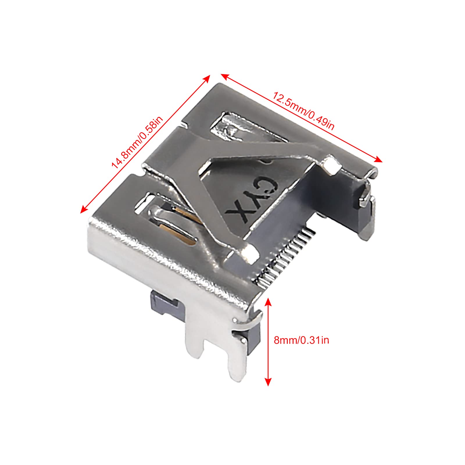 DIANN 2pcs PS4 Pro HDMI Port Display Socket Jack Interface Connector Replacement for Playstation 4 PS4 Slim PS4 Pro