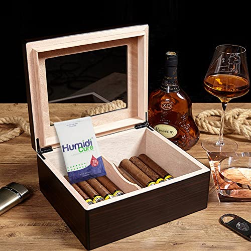 Humidi-Cure 10Packs RH73% Cigar Humidors,2-Way Humidity Control Packs,73% Humidor Packets with RH Indicator Card,Size 8g