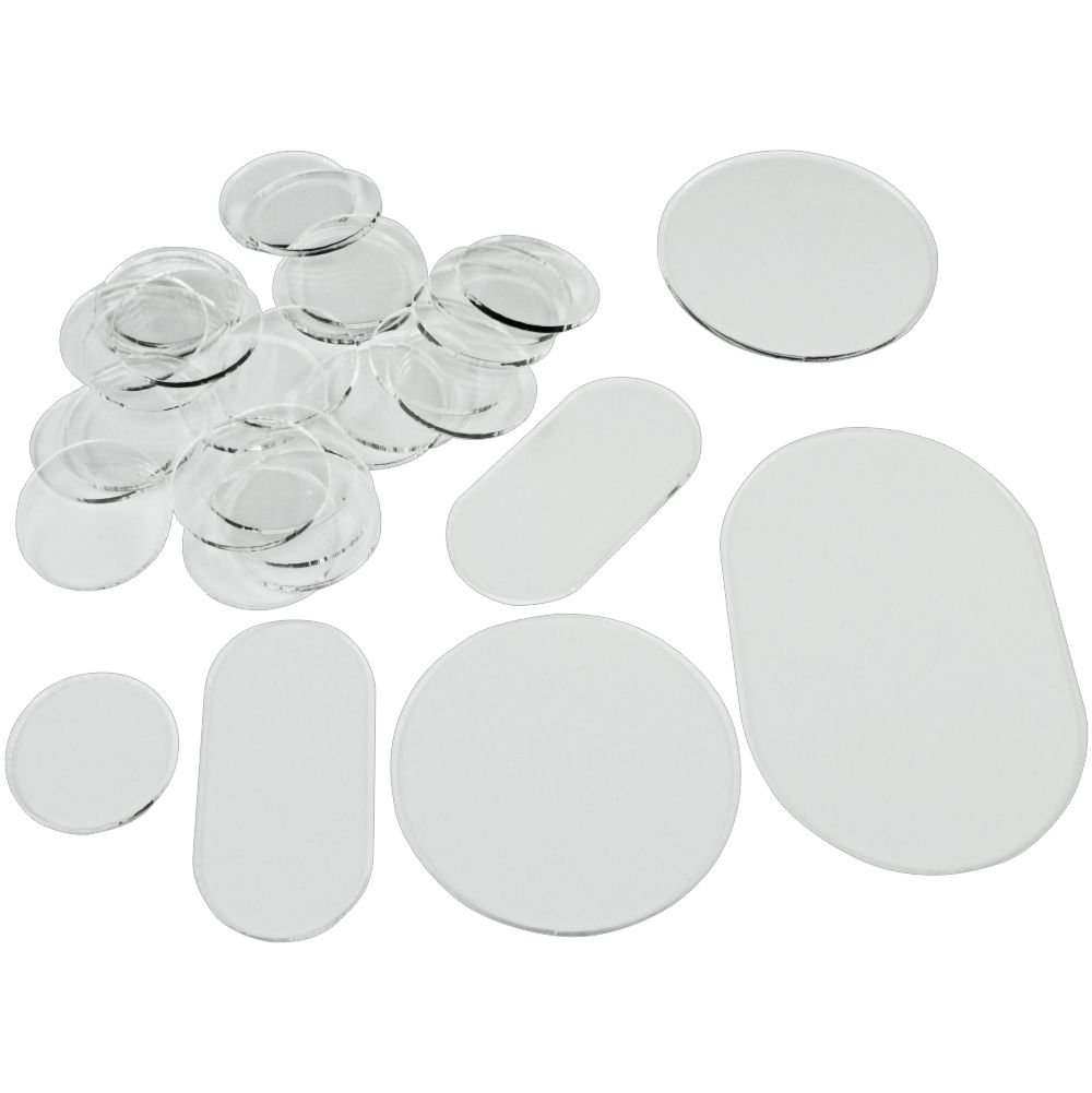 LITKO Clear Base Upgrade Set, Compatible with Star Wars: Imperial Assault, 1.5mm Acrylic (36)