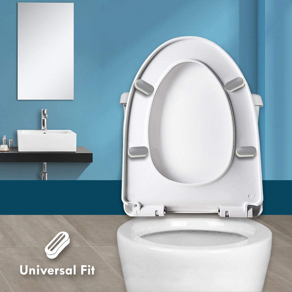 In My Bathroom | Bumpy Bumpers Toilet Seat Spacers (Sanitary Toilet, Strong Adhesive, Universal Fit, 4 Pack)