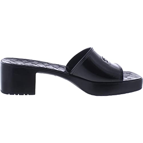 Coach Scarlett Rubber Sandal Black 9 B (M)