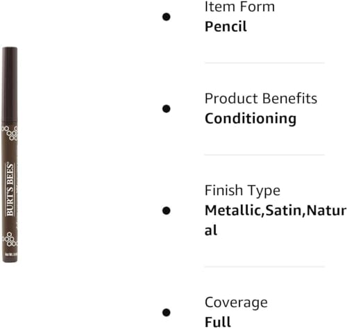 Burts Bees Brown Quartz Defining Retractable Eyeliner, 0.14 GR, Pencil