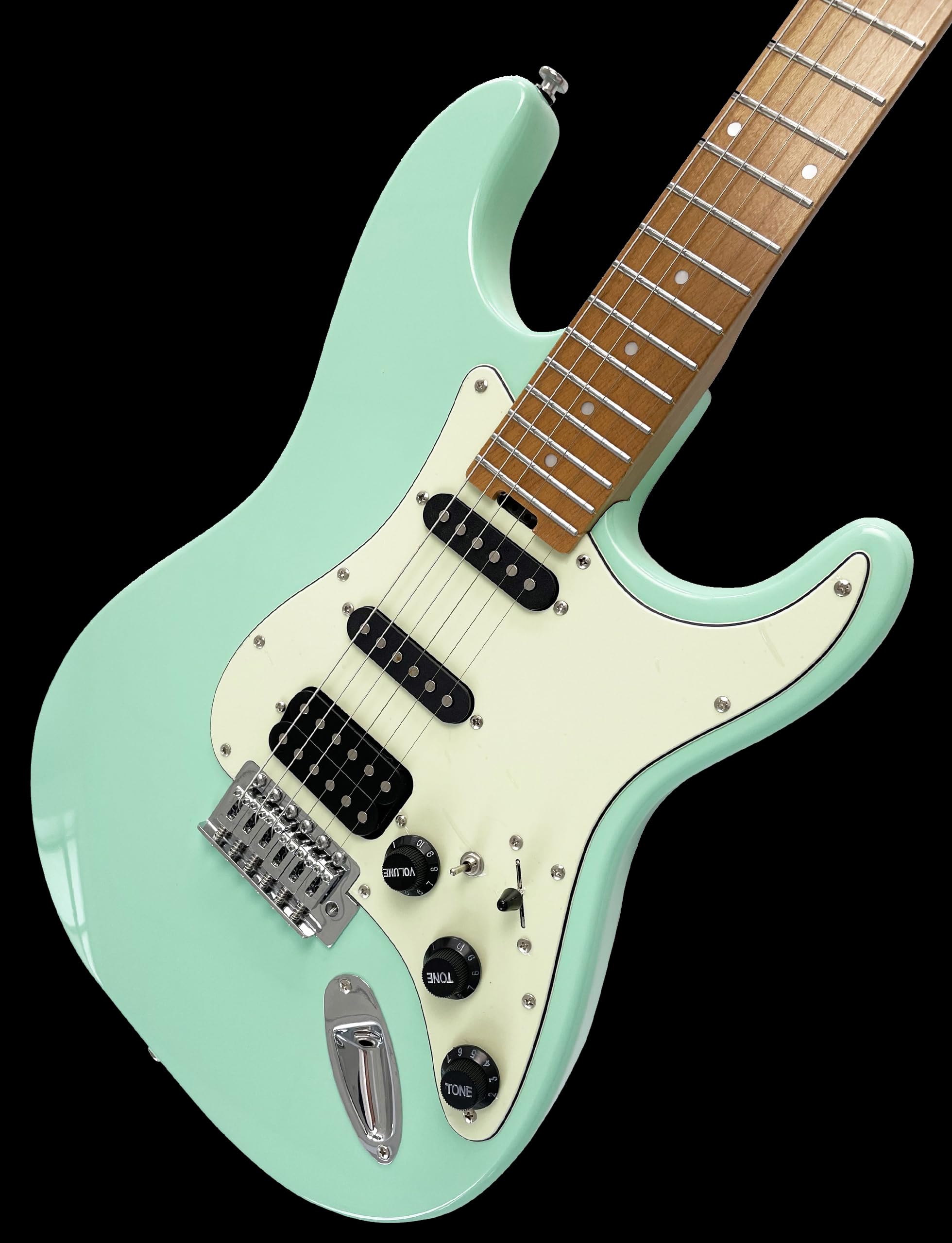 Censtar Electric Guitar,Coil Split Humbucker Pickups 6-string guitarra electrica,Roasted Mahogany Body and Maple Neck,Venus Solid Body Electric Guitars for Adults,for Professional/Full Size