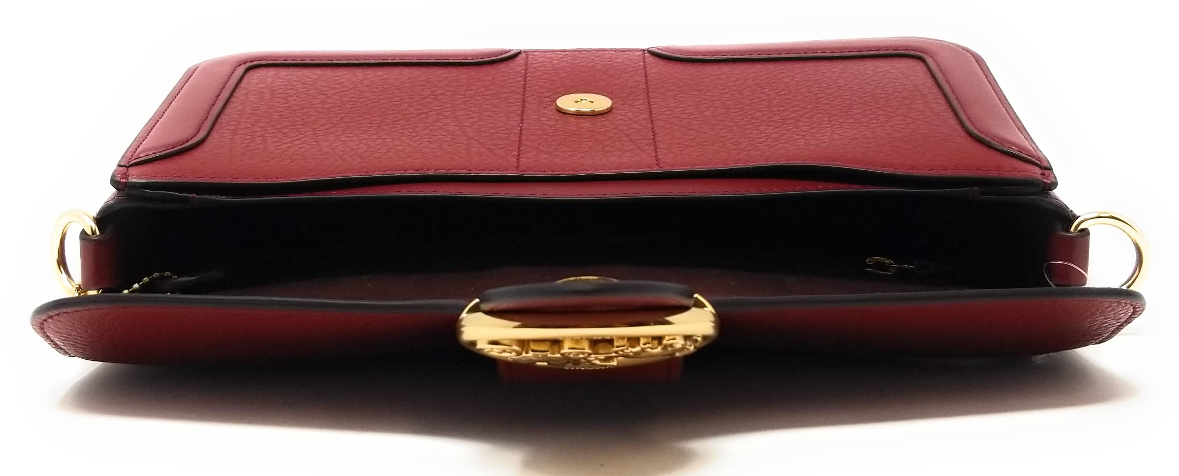 COACH Women's Georgie Shoulder Bag (Pebbled Leather - Cherry)