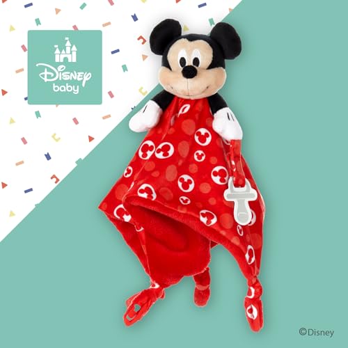 KIDS PREFERRED Disney Baby Mickey Mouse Plush Stuffed Animal Snuggler Lovey Security Blanket 13.18" x 13.18" x 3.5"
