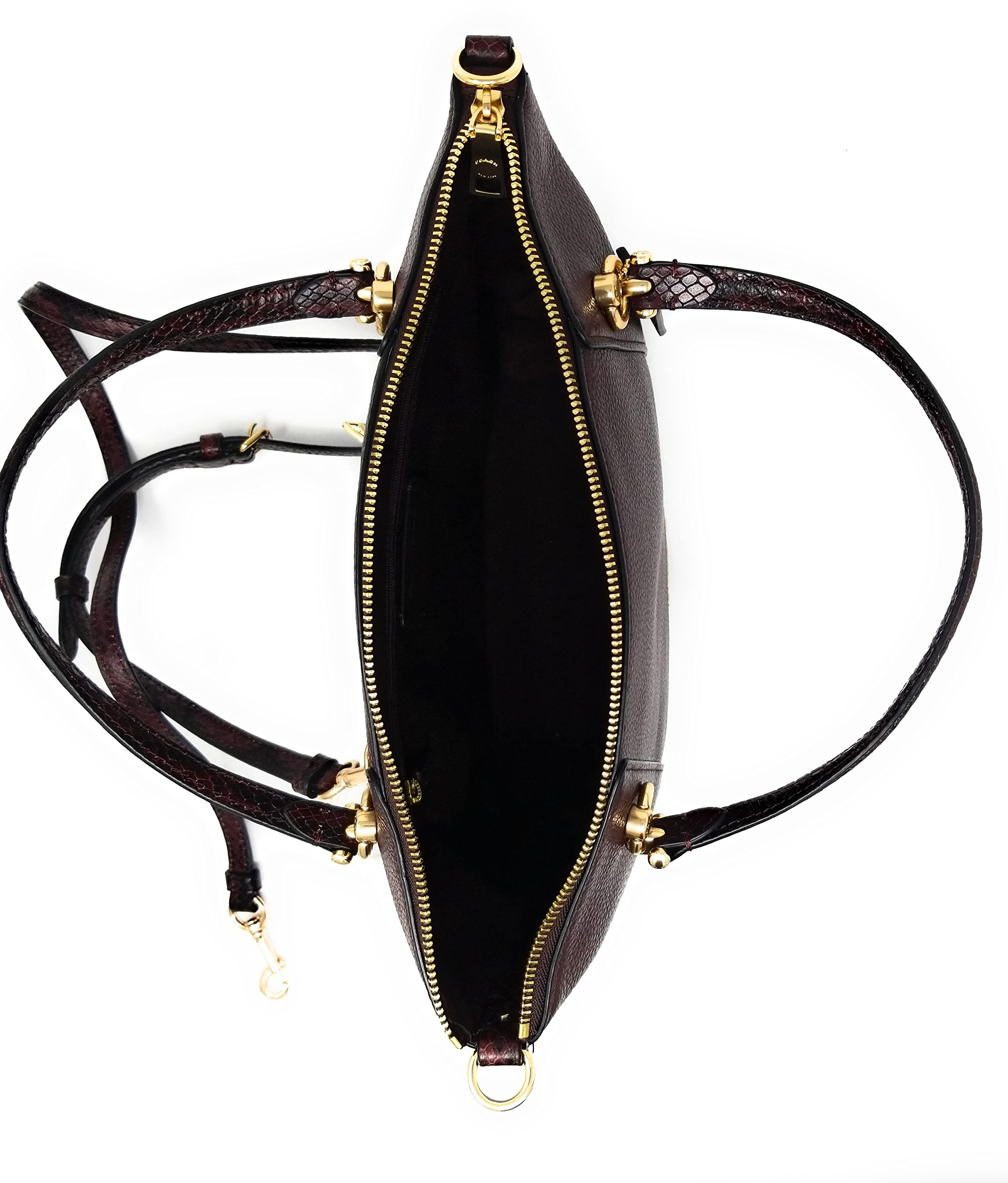 Coach Women's Kacey Satchel (Pebbled Leather - Cranberry)