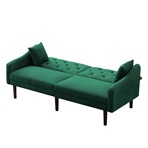 ERDAYE 64 inches Modern Loveseat Sofa, Green