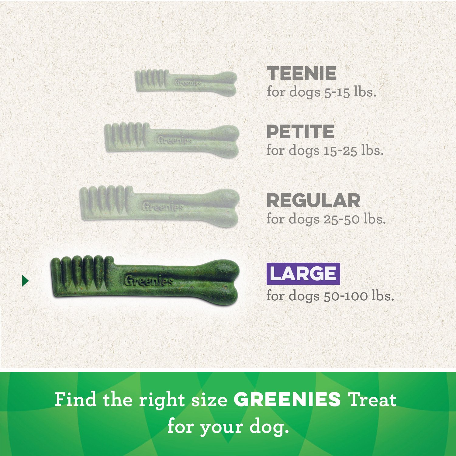 Greenies Large Natural Dental Care Dog Treats Fresh Flavor, 12 oz. Pack (8 Treats)