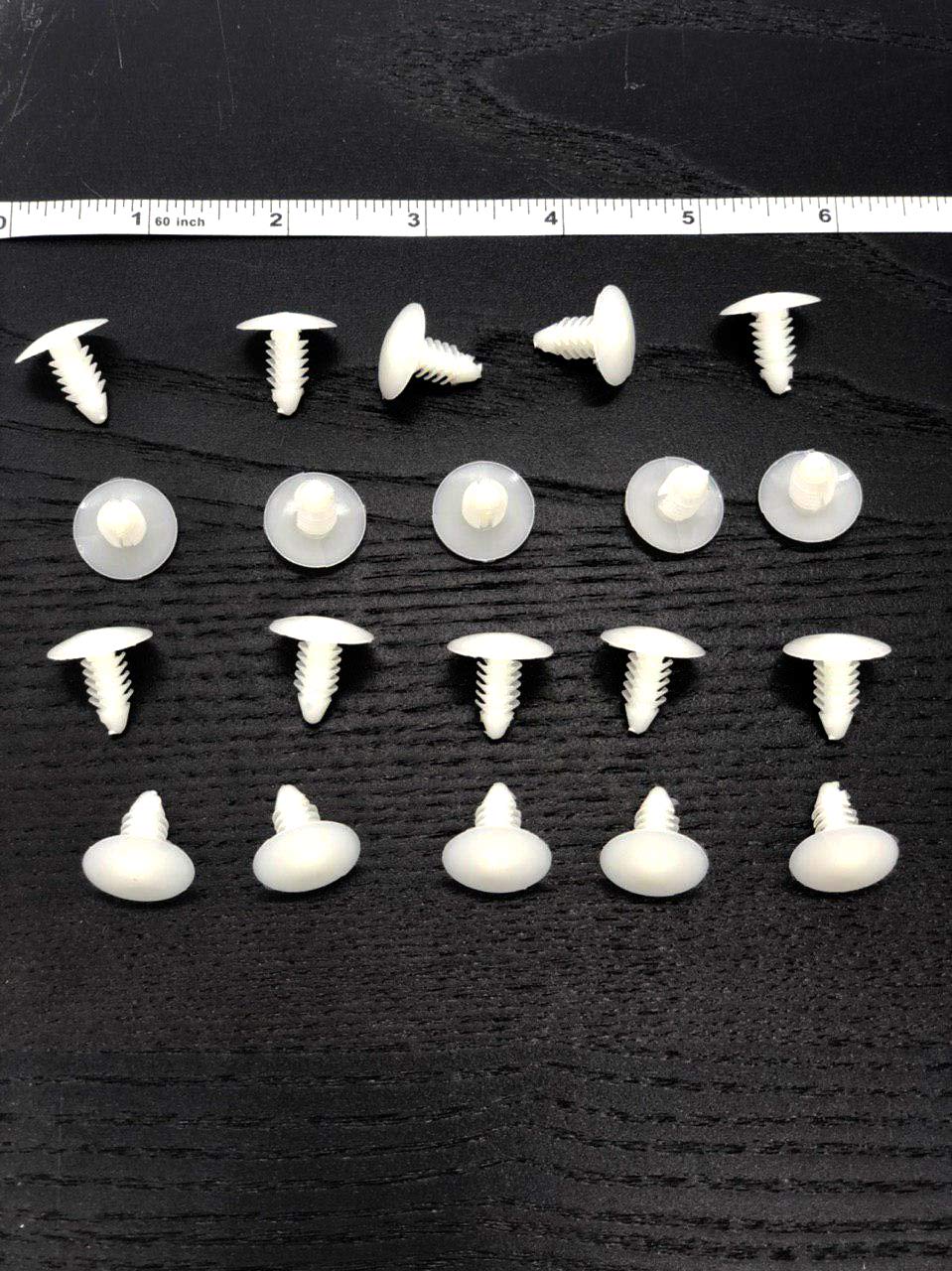 KOMORAX 100 pcs Large Plastic Multi-Gauge Rivet 1/4" Hole Patio Strapping Fasteners Webbing Lawn Chair Lounge