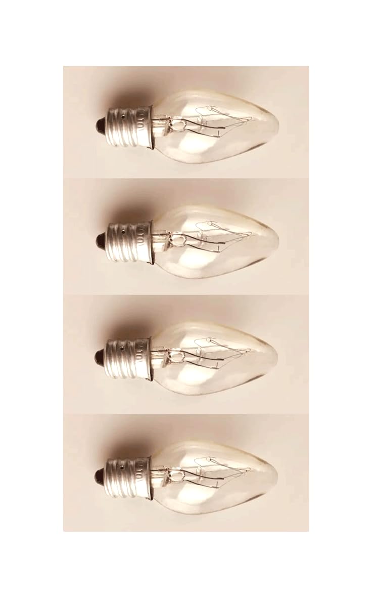 UI PRO TOOLS Clear Night Light Bulb Replacement Bulbs 5W 120V - 4 CT