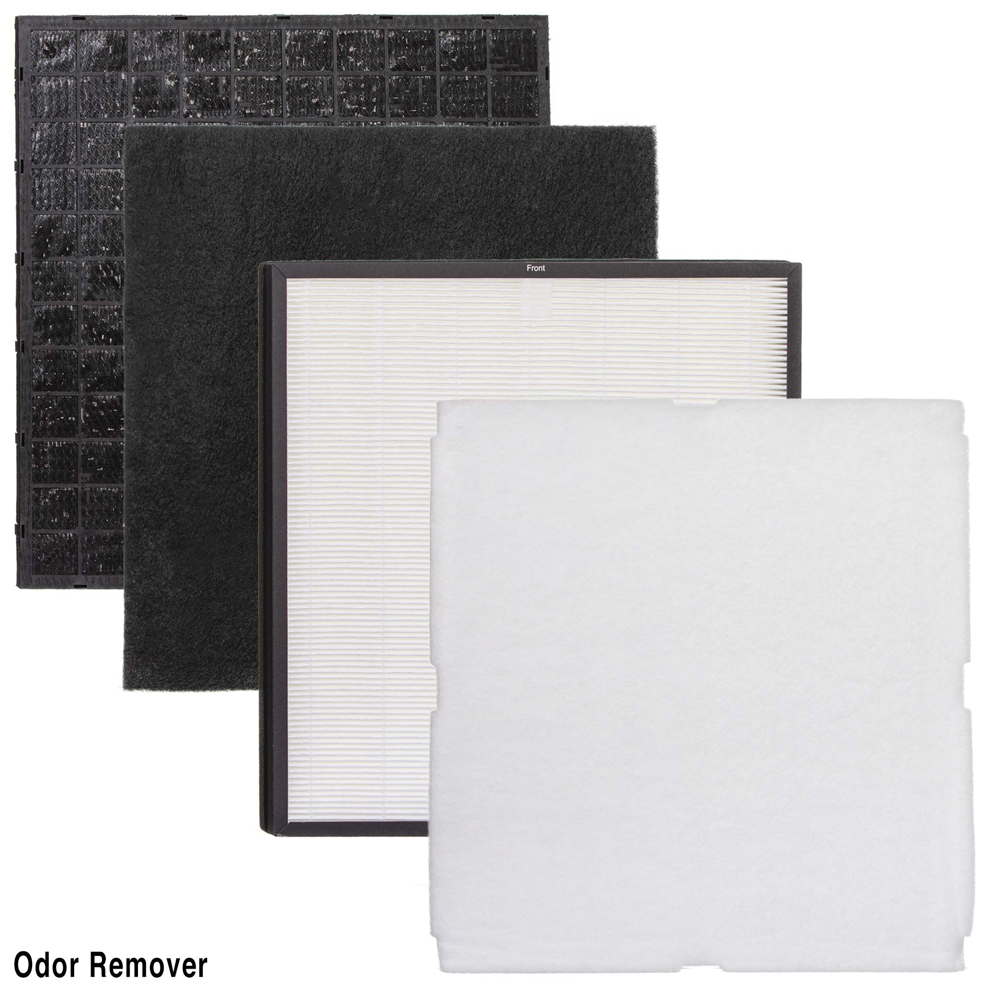 Climestar Filter Kit Compatible Replacement for Rabbit Air Minus A2 SPA-700A SPA-780A Air Purifiers - Odor (Set of 4 Filters)