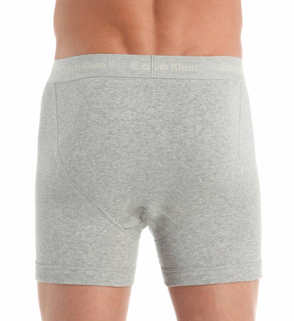 Calvin Klein Men's Cotton Classic Multi-Pack Boxer Briefs, Black 2021, Large