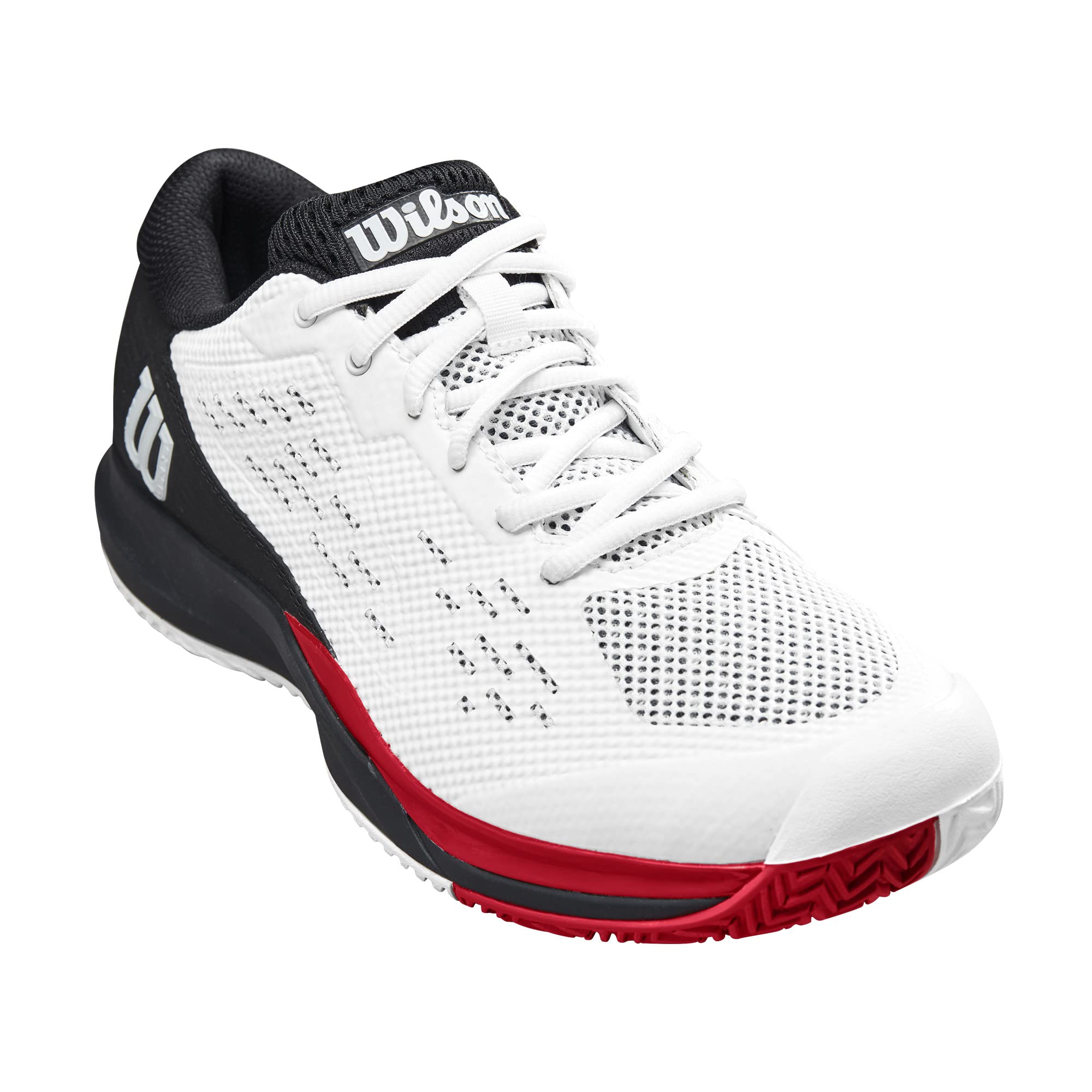 WILSON Rush Pro Ace White/Black/Poppy Red 9 D (M)