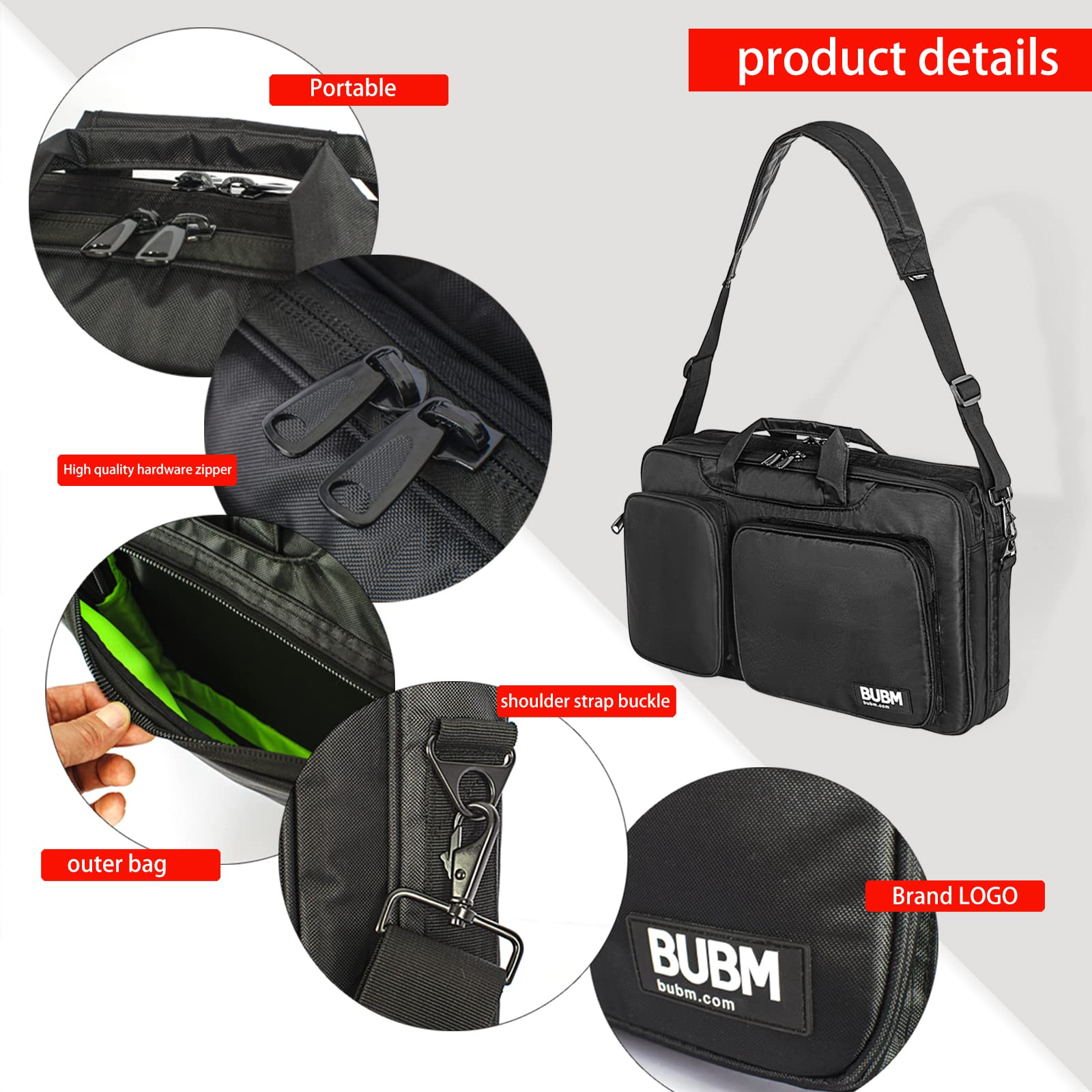 BUBM Protector Bag Fit For Pioneer DDJ DJ Lite SB 2 3 SB2 DJ 400 DJ RB Controller Travel Bag SB3(Update Version)